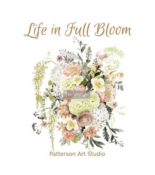 Rub on Floral Furniture Transfer, Furniture Decal, Redesign with Prima ...